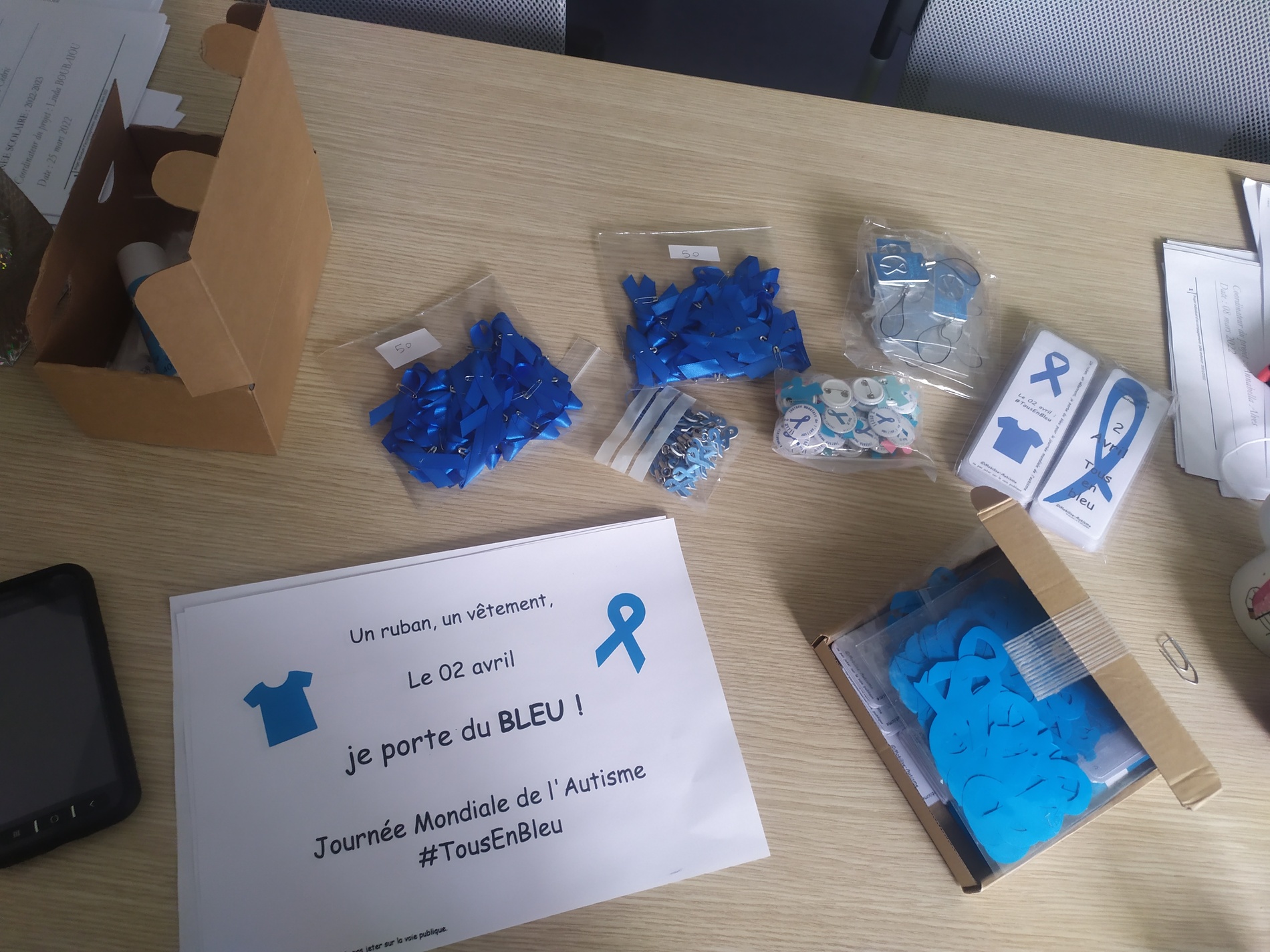 Tous en bleu pour sensibiliser à l’autisme